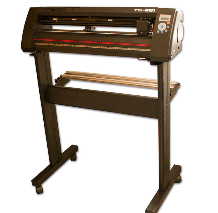 High Speed Vinyl Sticker Cutter , Vinyl Cutter Plotter With Steel Axis